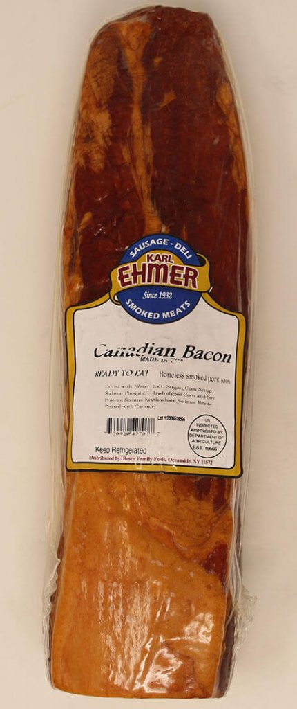 Canadian Bacon (Full Loin) From Karl Ehmer Meats & Deli Products